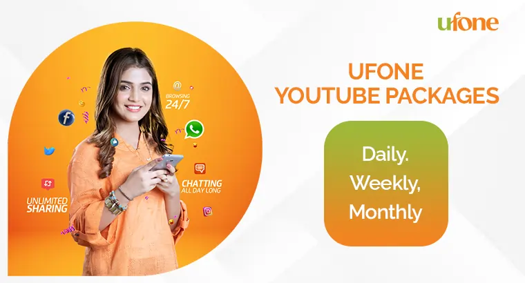 Ufone YouTube Packages (Daily, Weekly & Monthly) - Package Rate