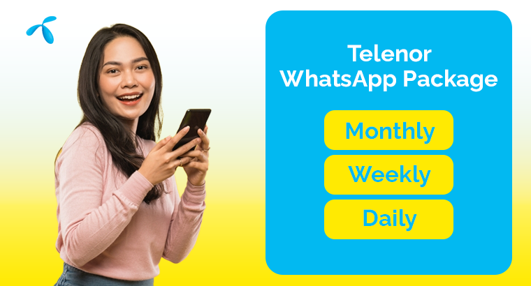Telenor WhatsApp packages (Monthly, Weekly & Daily) - Package Rate